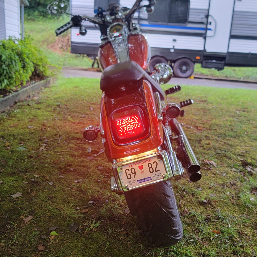 Eagle Lights LED Tail Light with Integrated Turn Signals for Harley Da