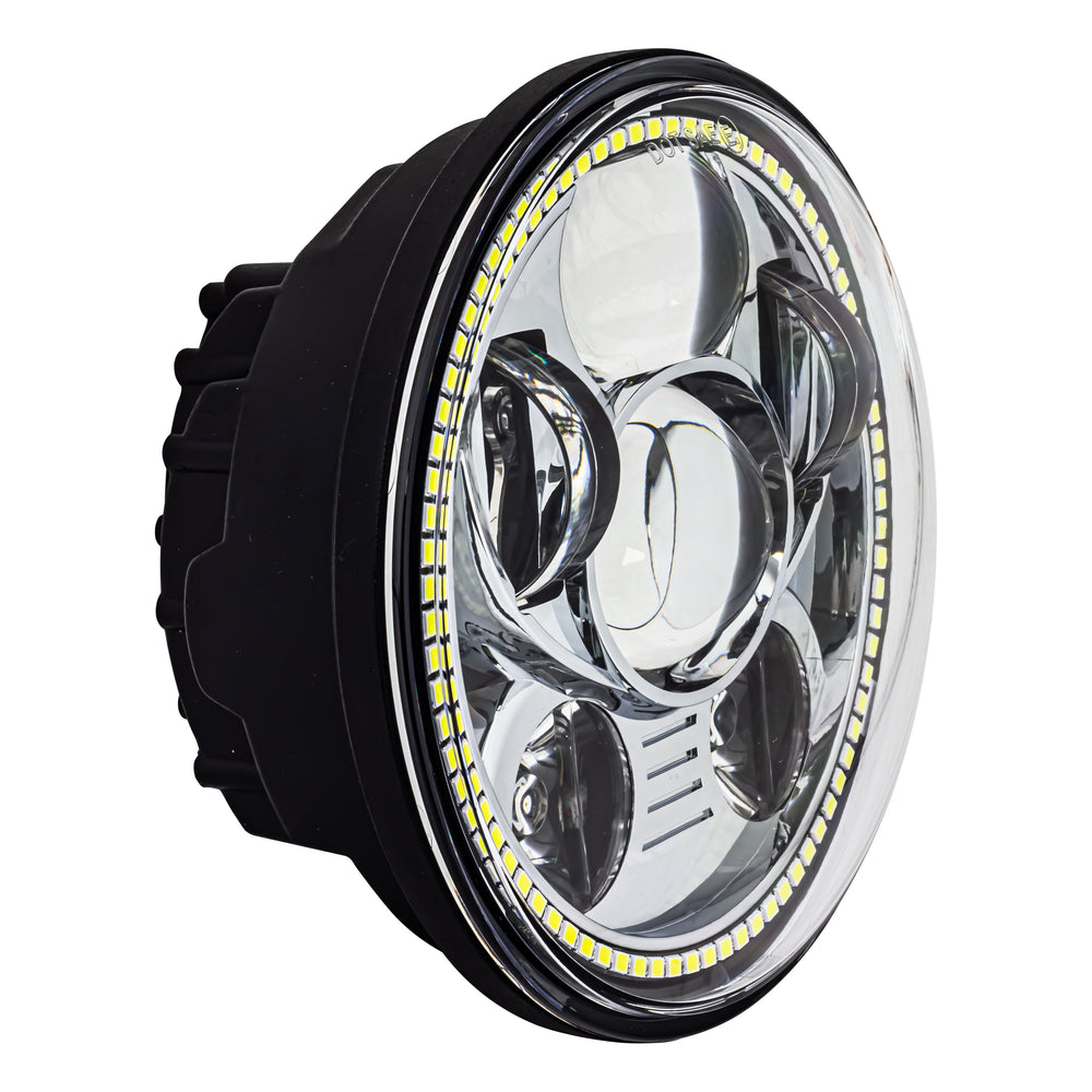 Eagle Lights 5 3/4" LED Headlight Kit with Halo Ring for Harley Davids