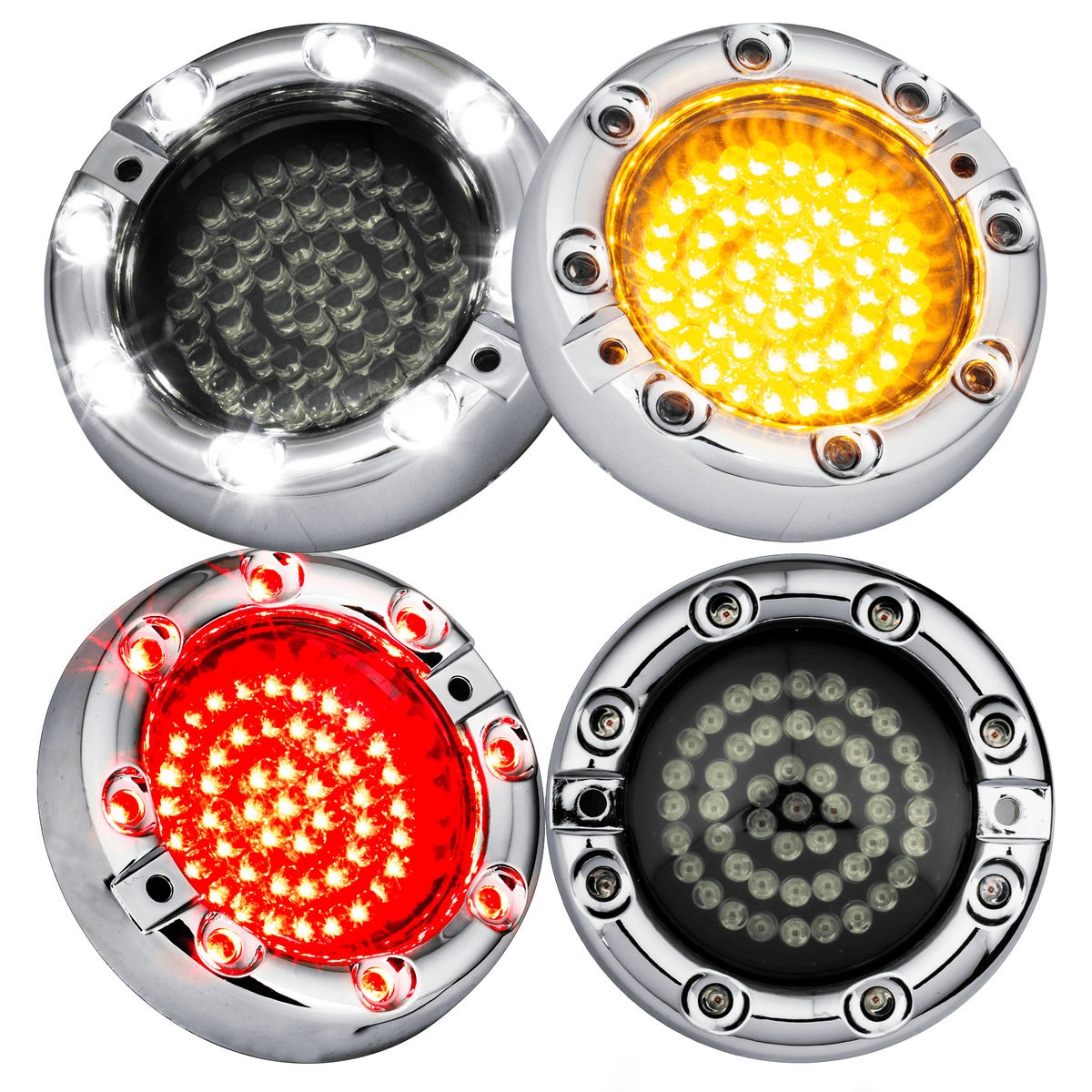 Eagle Lights 3 1/4” Infinity Beam Front and Rear LED Turn Signals with
