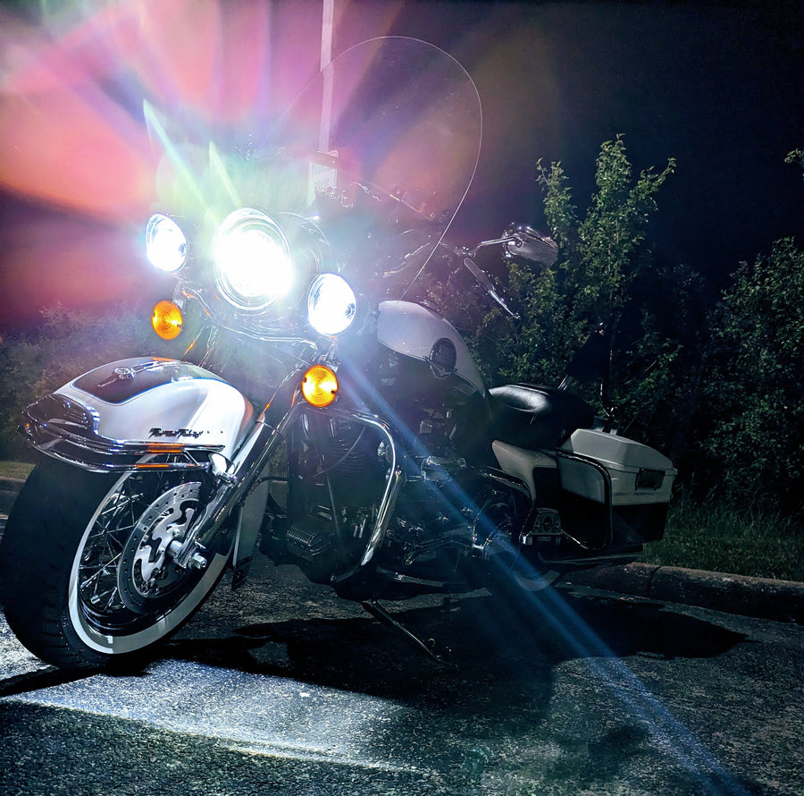 Eagle Lights 7" LED Headlight and 4.5" LED Passing Light Kit for Harle