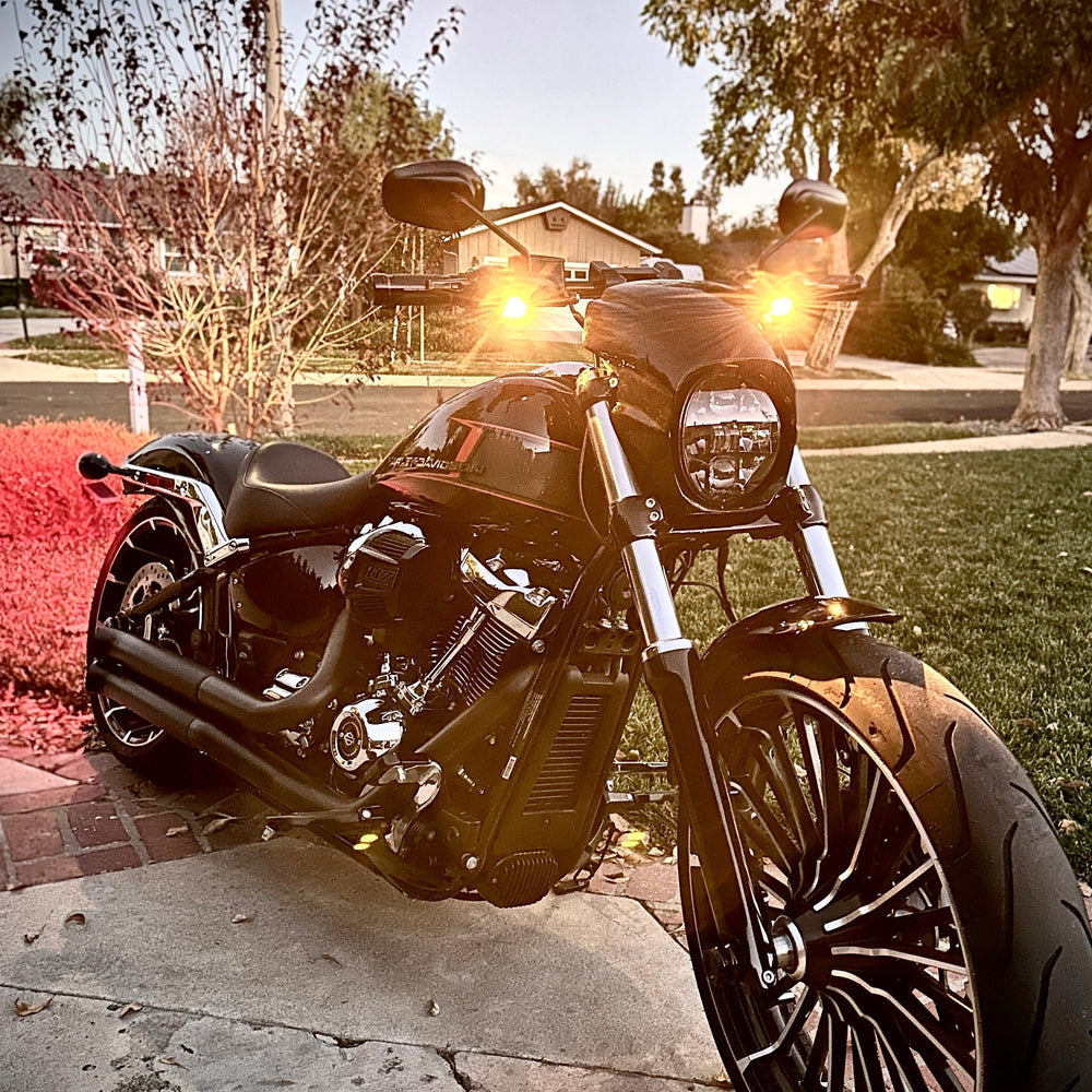 Eagle Lights SLIM LINE Front LED Turn Signals for Harley Davidson, Hon