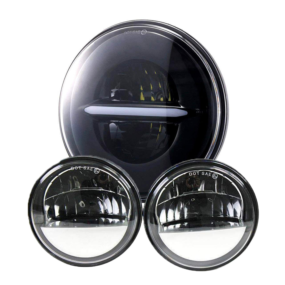 7" Ultra Performance LED Headlight and LED Passing Light Kits