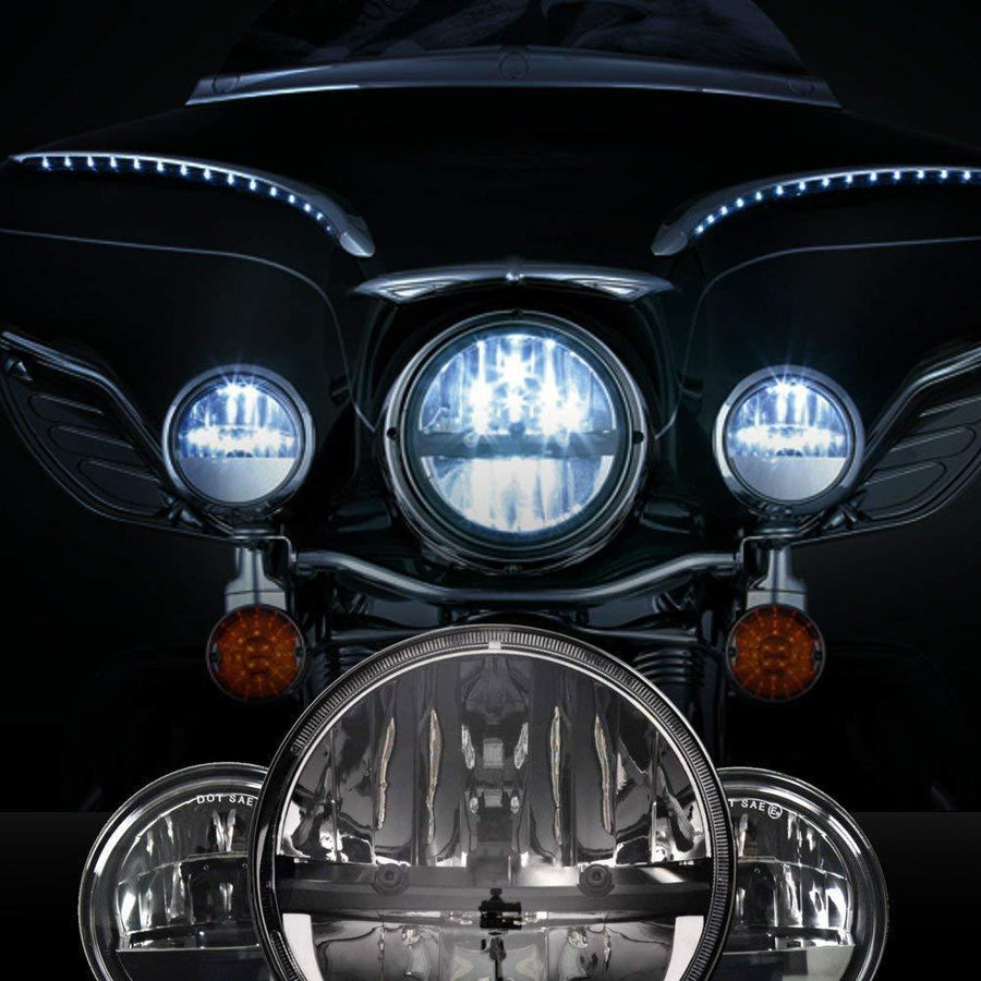 Eagle Lights Complex Reflector Series 7" Round LED Headlight with LED