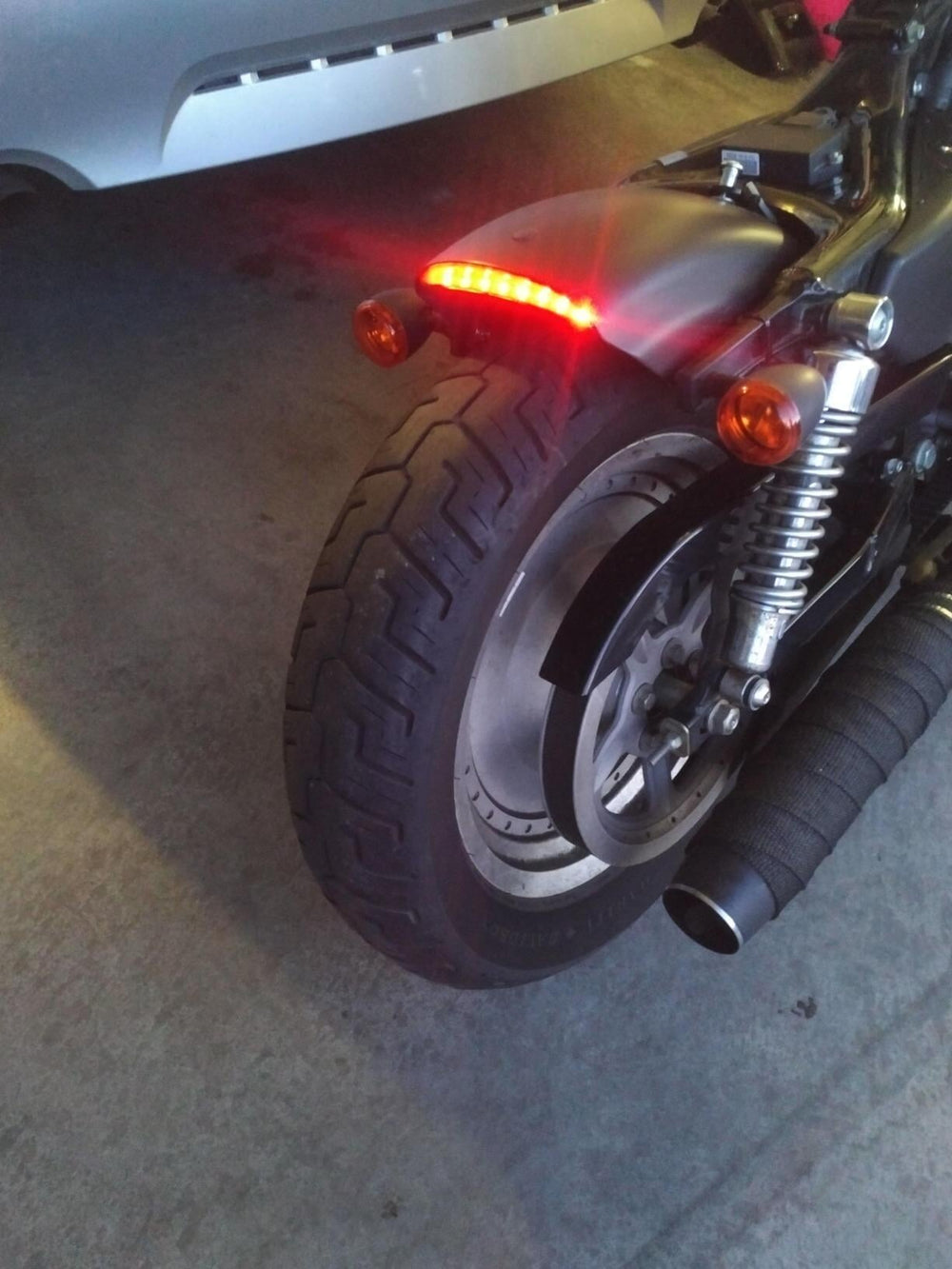 Eagle Lights 5-3/4" (5.75") Round Harley LED Headlight and Red LED Tai