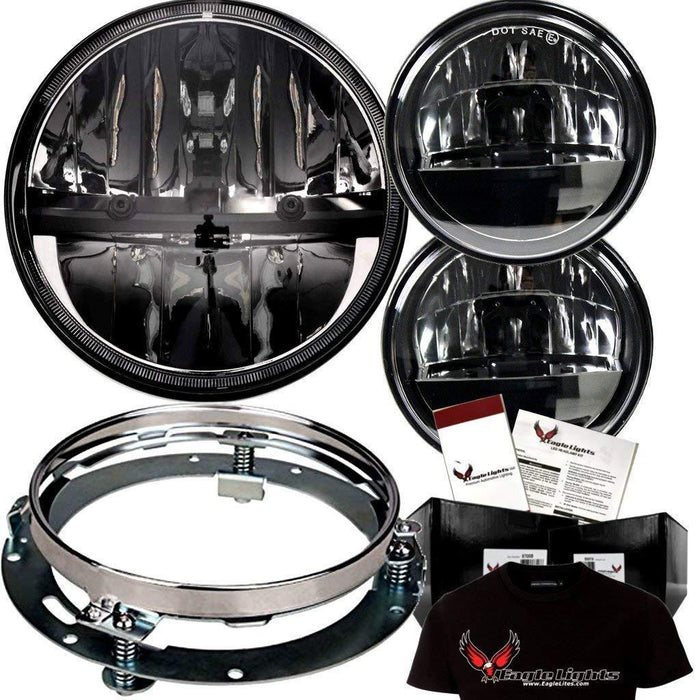 Eagle Lights Complex Reflector Series 7" Round LED Headlight with LED