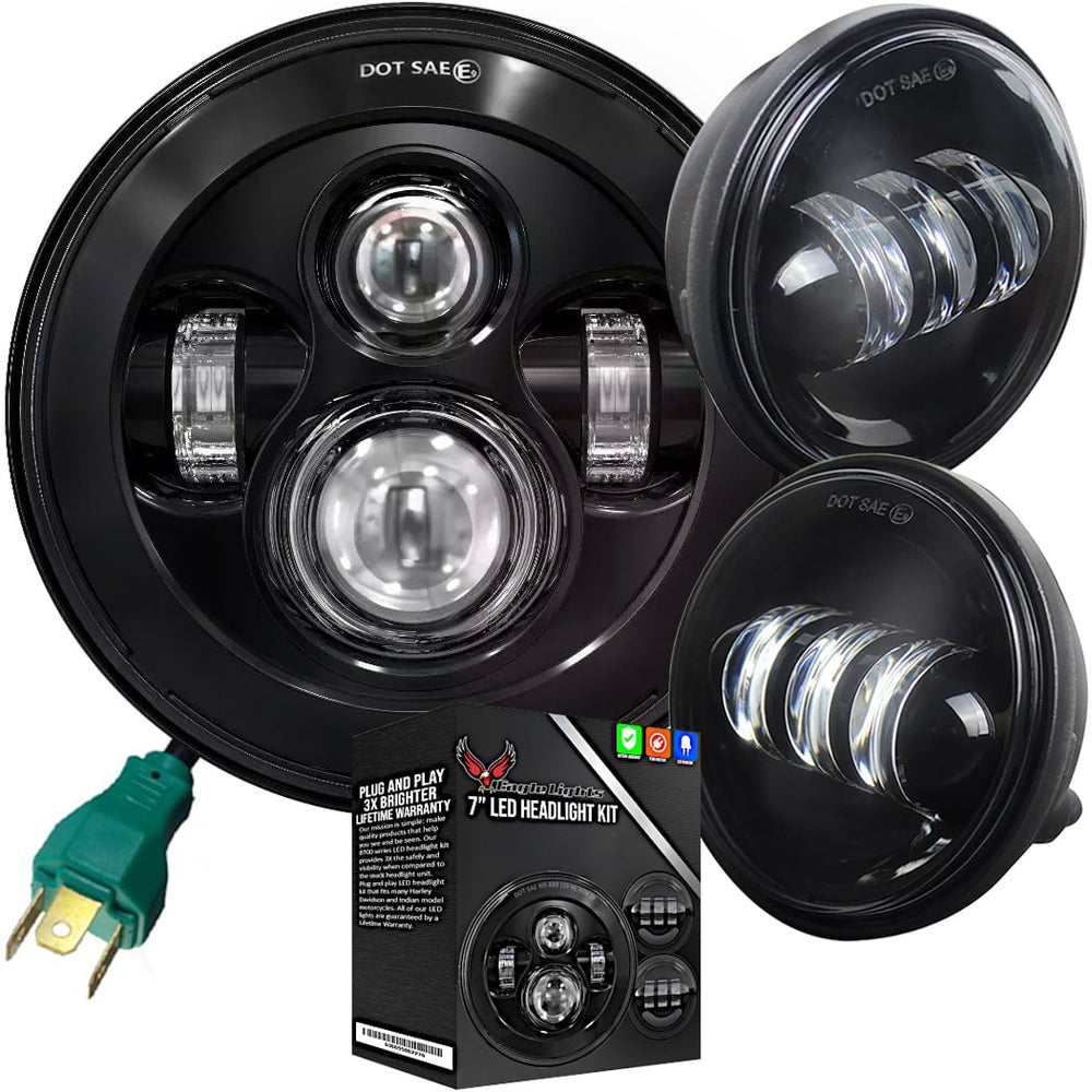7-Inch LED Headlights & 4.5-Inch Spot Light Kits – EagleLights