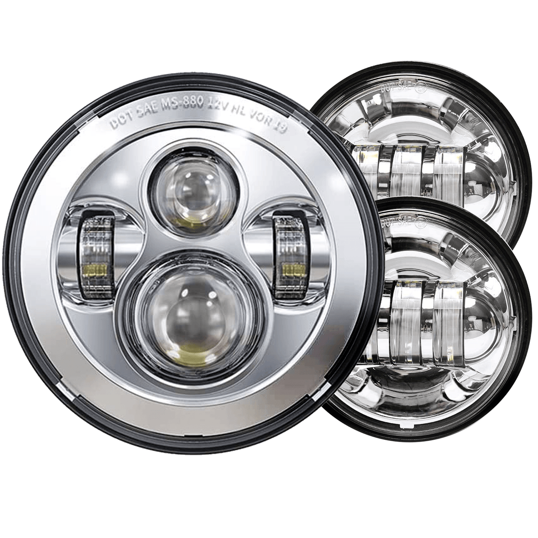 Eagle Lights 7" Round LED Headlight kit for Street Glide, Electra Glid