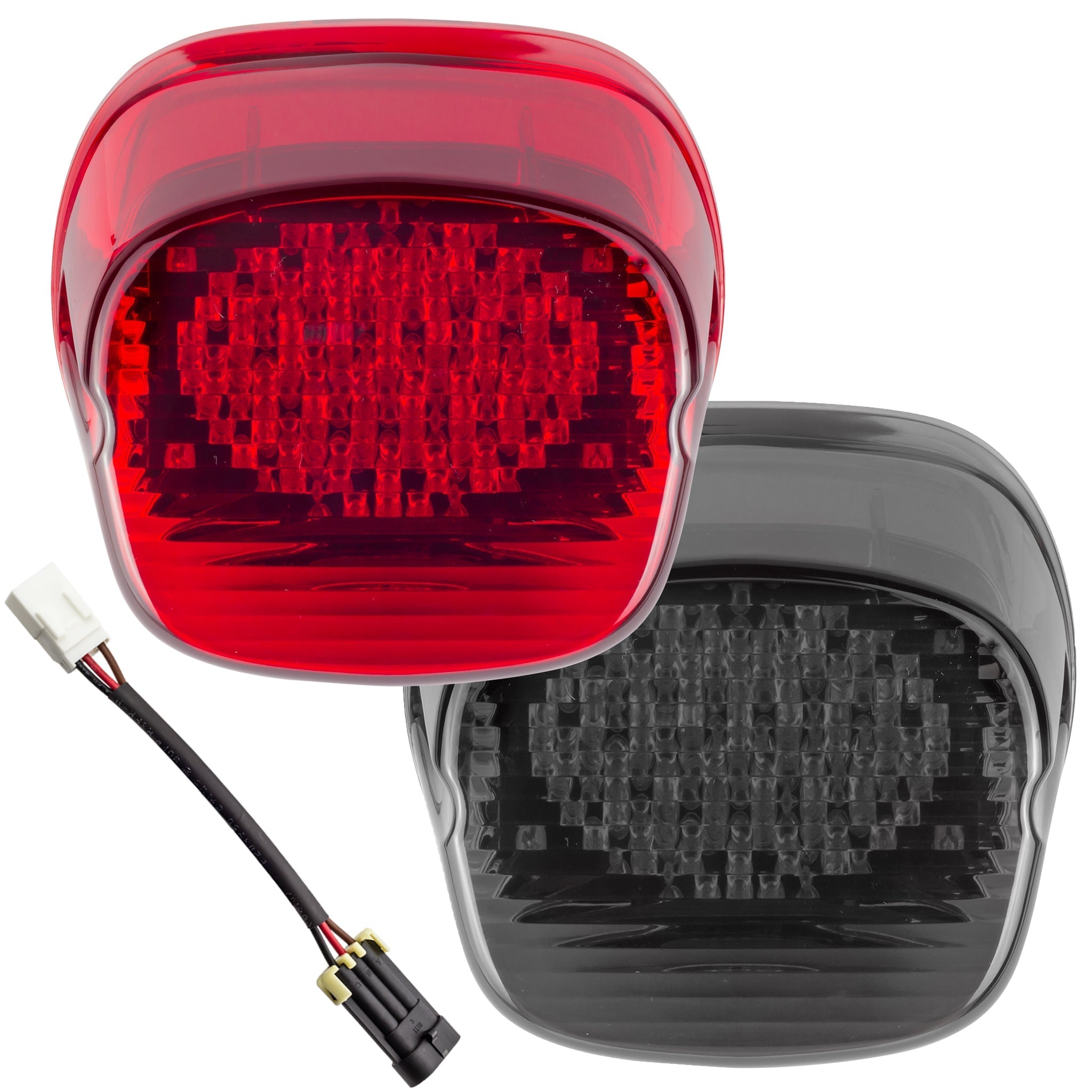 Eagle Lights Flashing Strobe Layback LED Tail Brake Light Kit for Harl