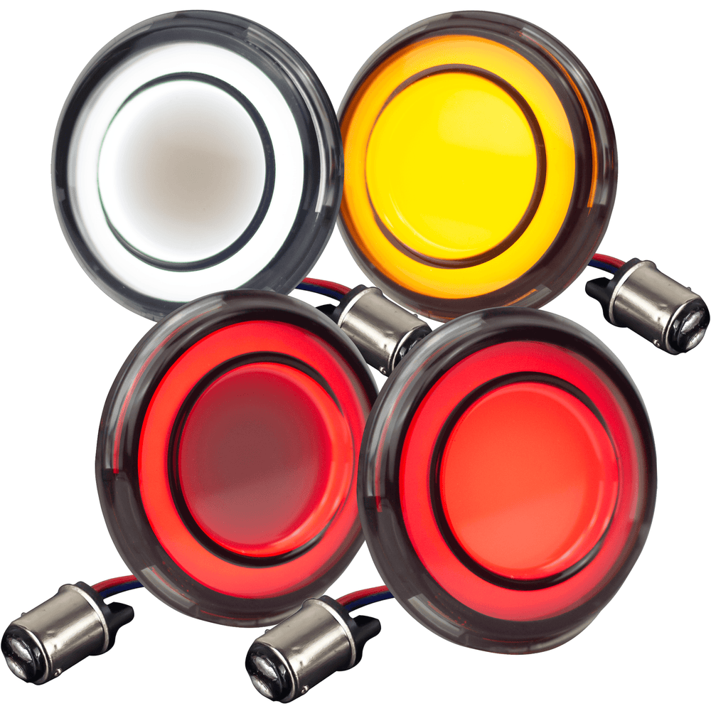 Eagle Lights HALOS 2" Front and Rear LED Turn Signals for Harley David