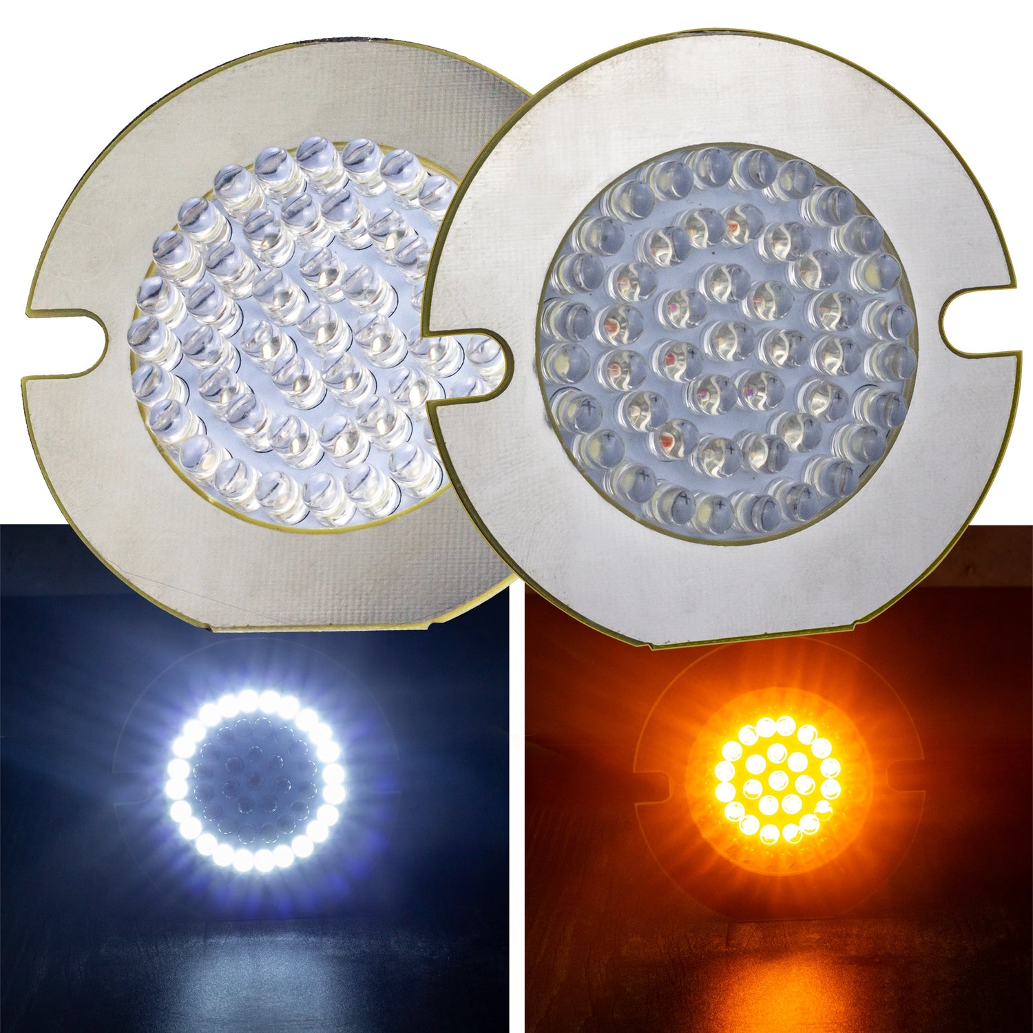 Eagle Lights 3 1/4" Front LED Turn Signal Kit For Harley Davidson Moto