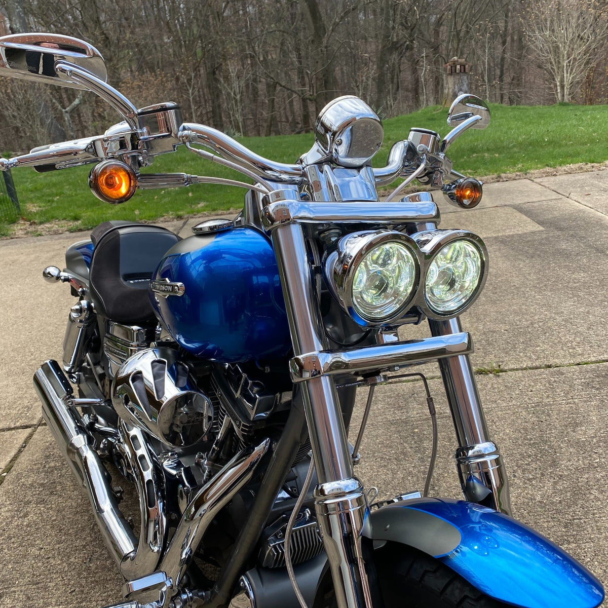 Eagle Lights Dual LED Headlight Kit for 2008 - 2017 Harley Davidson Fa