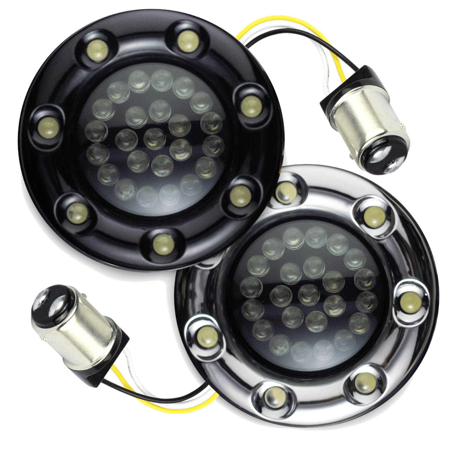 Eagle Lights 2” Infinity Beam Front LED Turn Signals with Integrated T