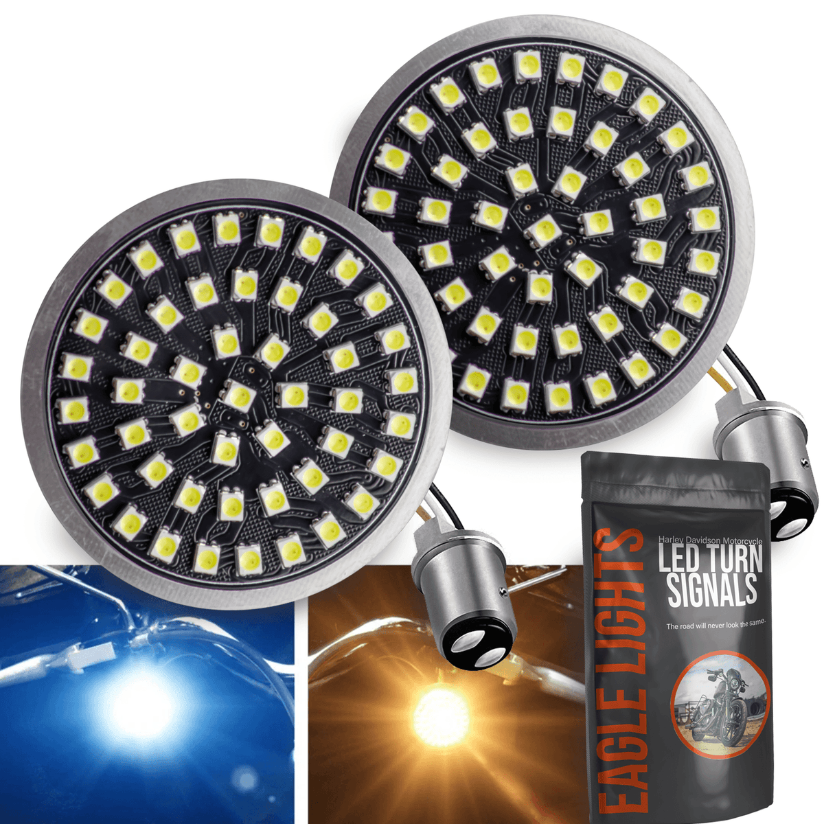 Eagle Lights Generation II Midnight Edition 2" Front LED Turn Signals