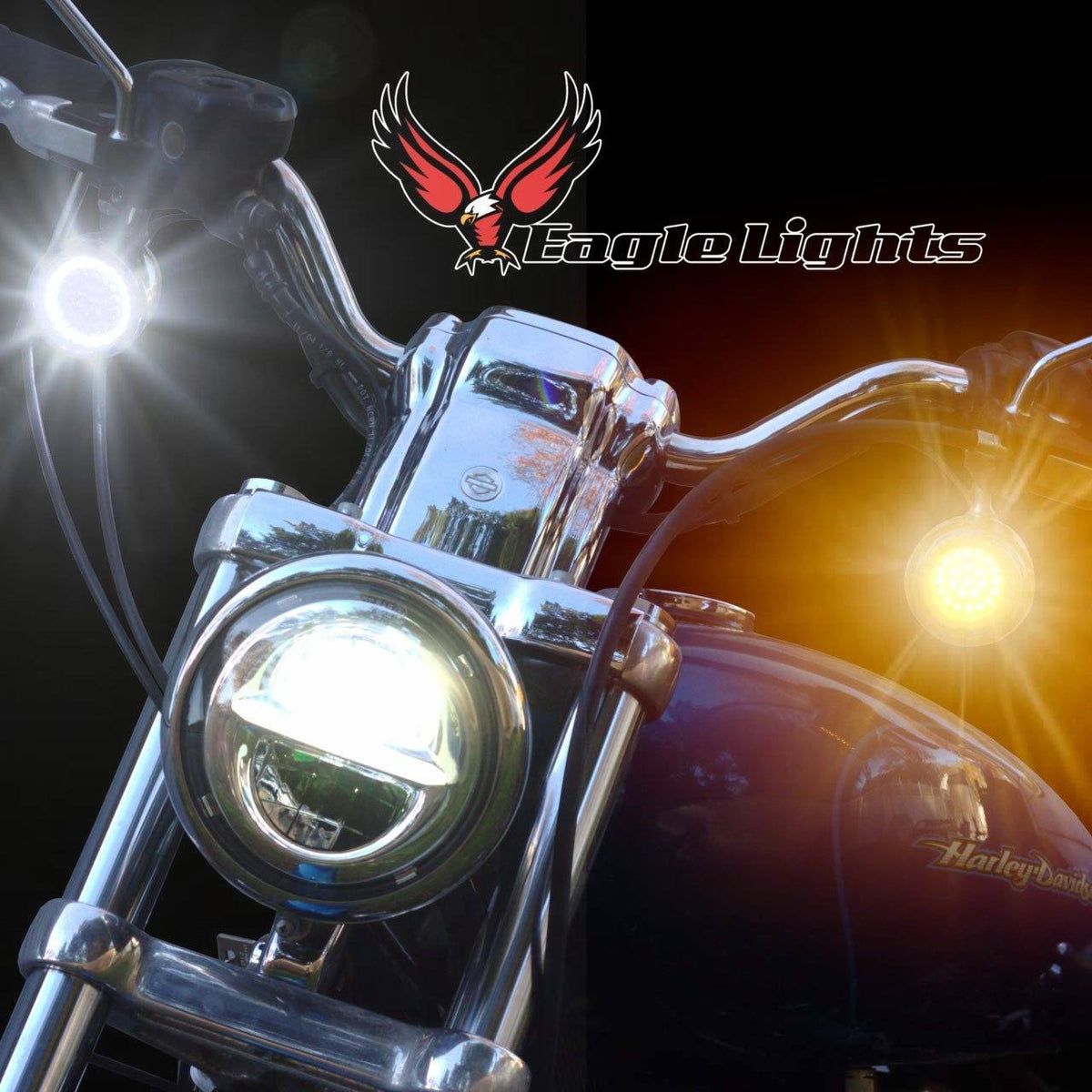 Eagle Lights 2” Harley LED Turn Signal, Running and Brake Light Kit