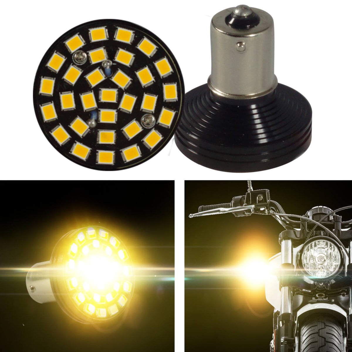 Indian Scout SUNBURST LED Turn Signals - Pair