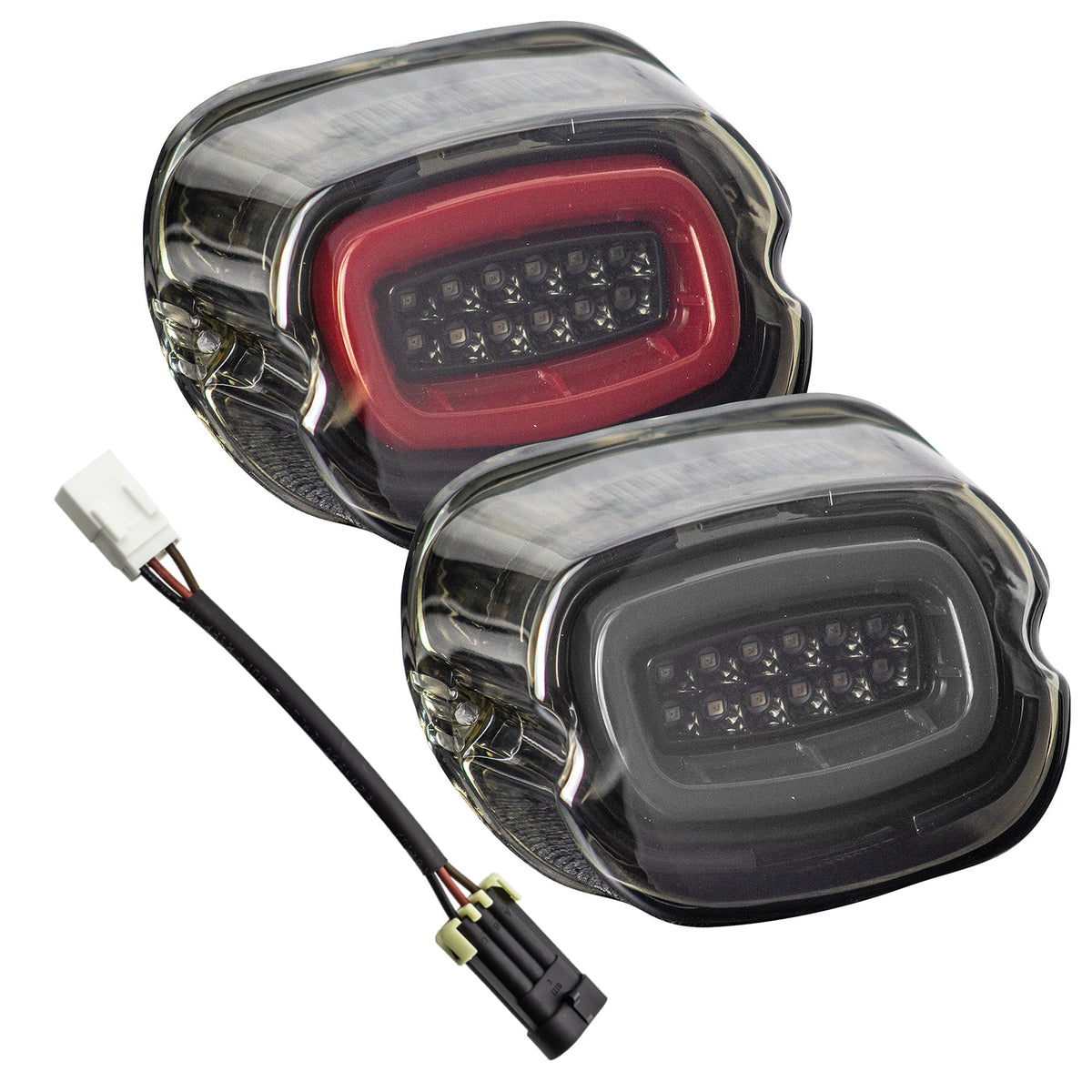 Eagle Lights HALOS Layback LED Tail Light with Turn Signals for Harley ...
