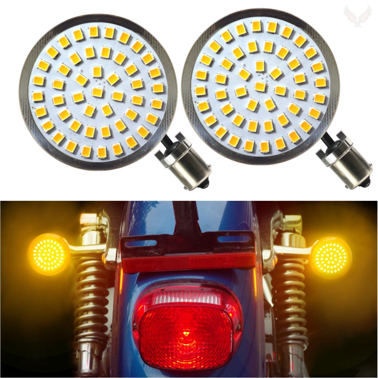 Eagle Lights Generation II Premium LED Rear Turn Signals for Harley Da