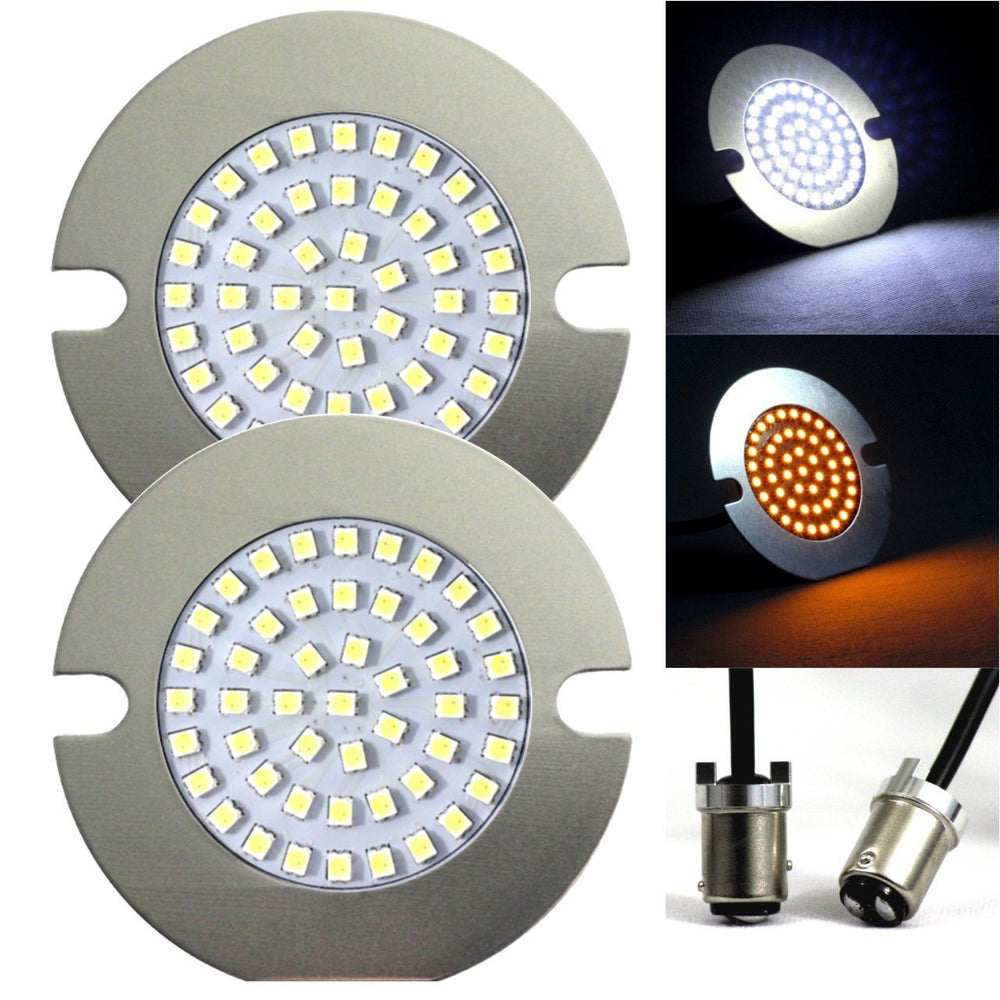 Eagle Lights 3 1/4" Front LED Turn Signal Kit For Harley Davidson Moto