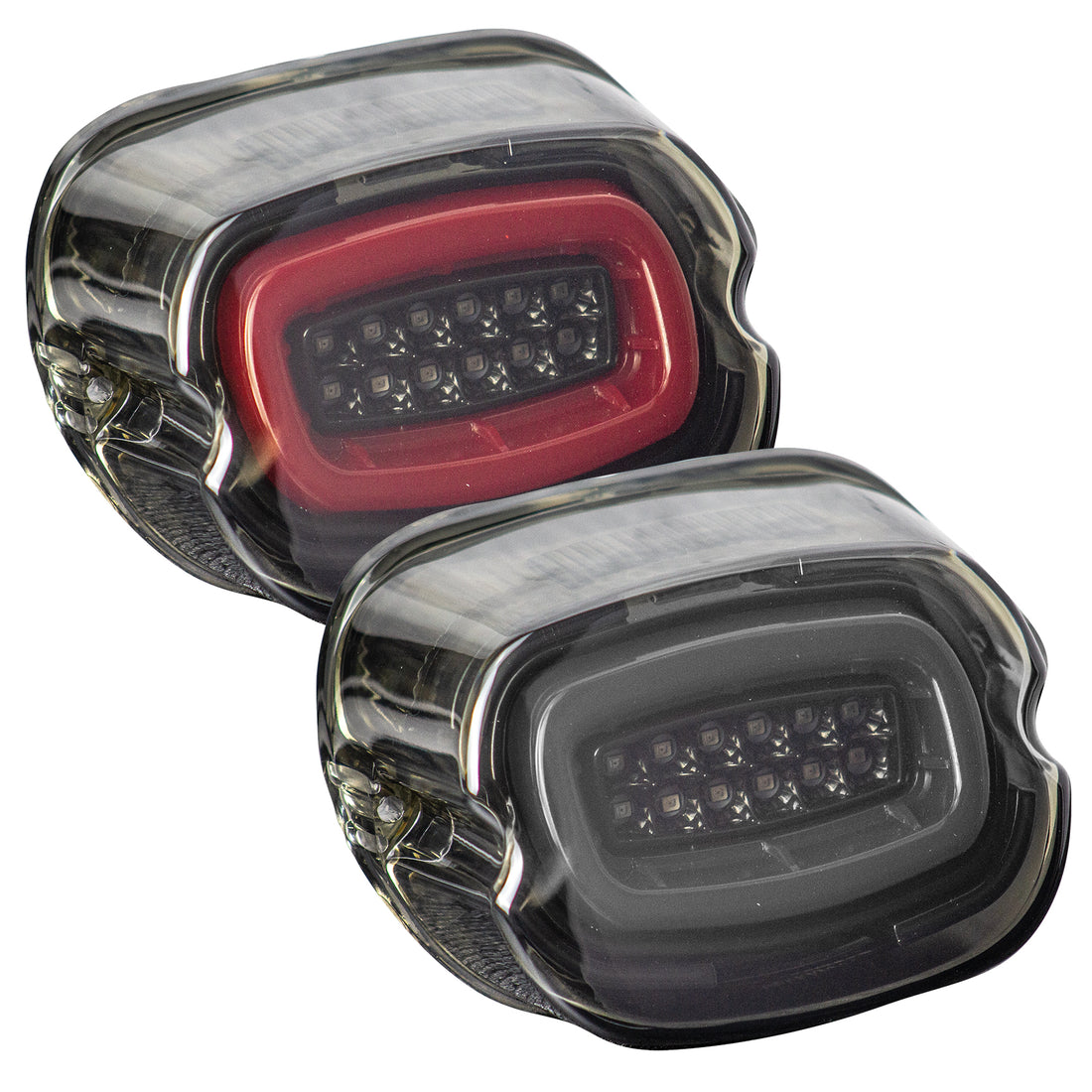 Eagle Lights HALOS Layback LED Tail Light with Turn Signals for Harley